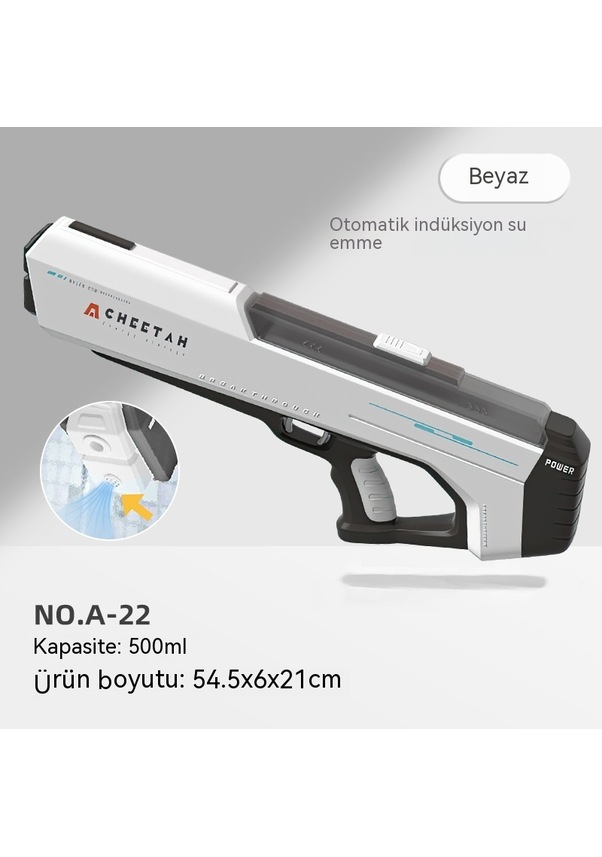 Yy Plaj Havuzu Oyuncak Elektrikli Tekrarlanan Su Tabancası Otomatik Olarak Suyu Emer-beyaz ...