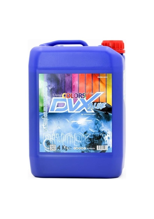 Divortex V5 Aktif Renkli Köpük Şampuan Mavi 4 kg Fiyatları ve Özellikleri