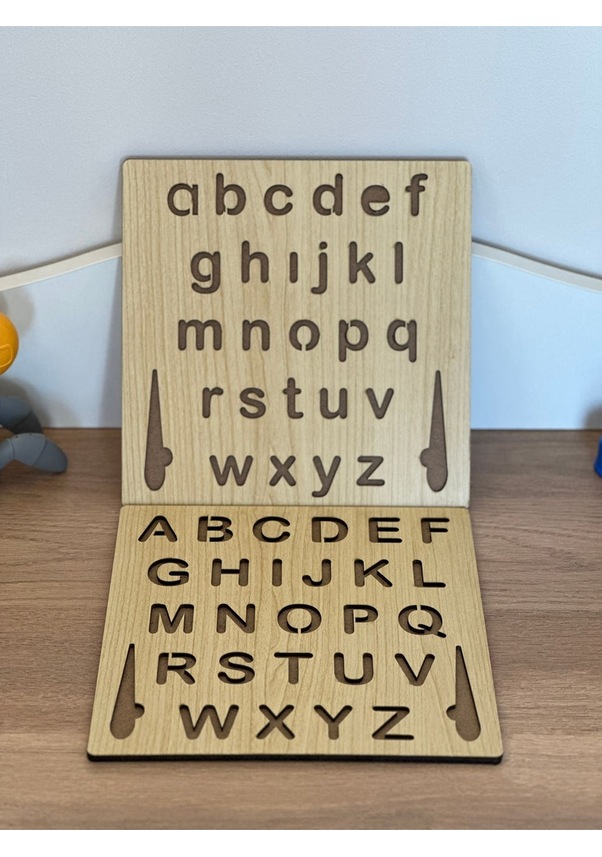 Bellacasa Alfabe Harf Çizgi Çalışma Seti, Eğitici Oyuncak, Montessori ...