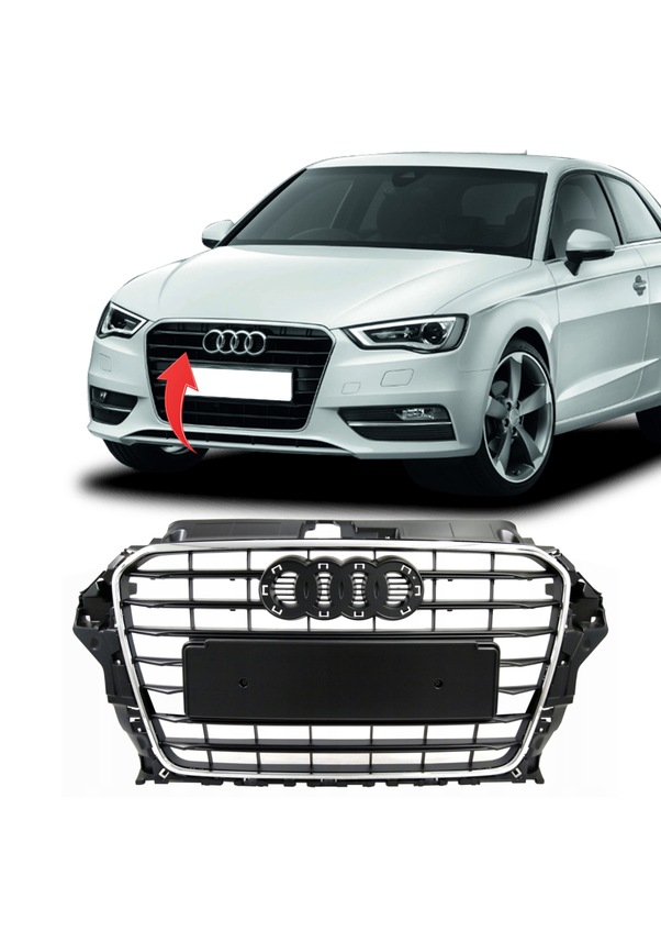 Audi A3 Hb Ön Panjur Kromlu Sensörlü 2013-2016 8V3853651 Fiyatları ve ...