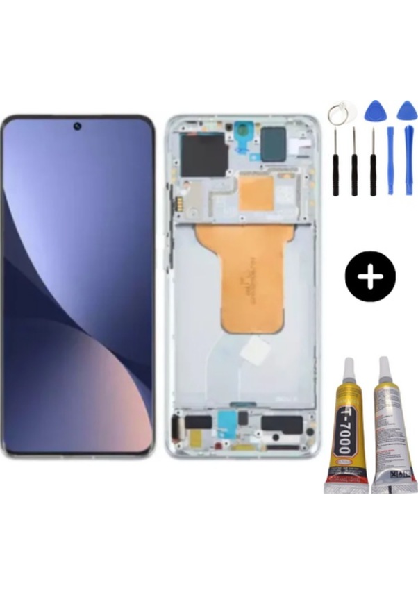 Xiaomi Mi 12 Uyumlu A Kalite Çıtalı Lcd Ekran Dokunmatik Beyaz + Montaj ...