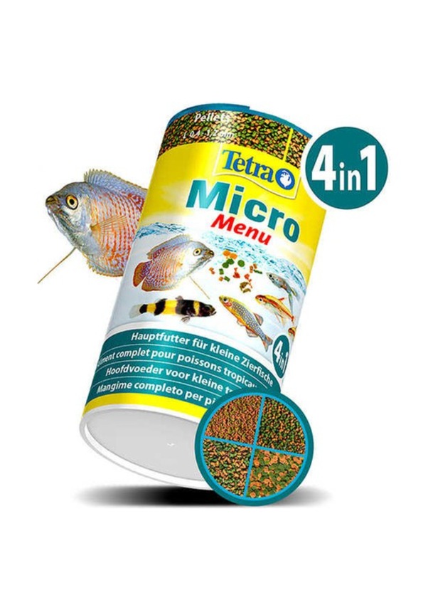 Tetra Micro Menü 4in1 (Crisps-Pellets-Sticks-Granules) Yem 65 Gr/100 Ml ...