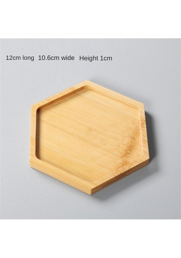 Stil A-oval Şekil Bambu Ahşap Tabak Bitki Tepsisi Mini Bitki Saksı ...