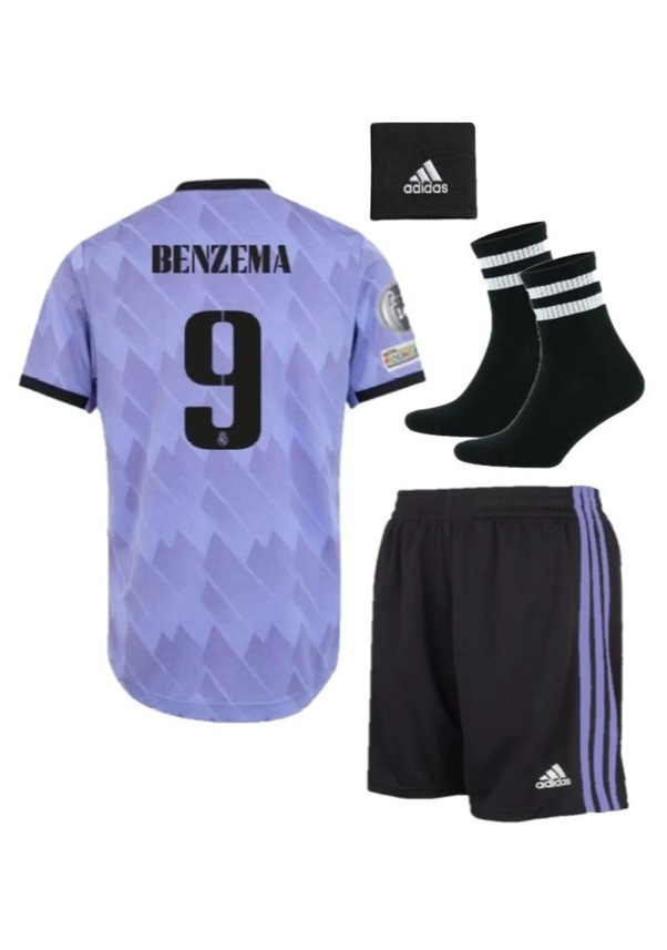 Real Madrid Benzema Lila Çocuk Futbol Forması 4lü Set Fiyatları Ve