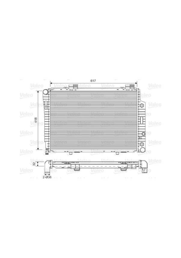 Motor Su Radyatoru Mercedes W202 S202 C208 R170 A2025002203 Fiyatları ...