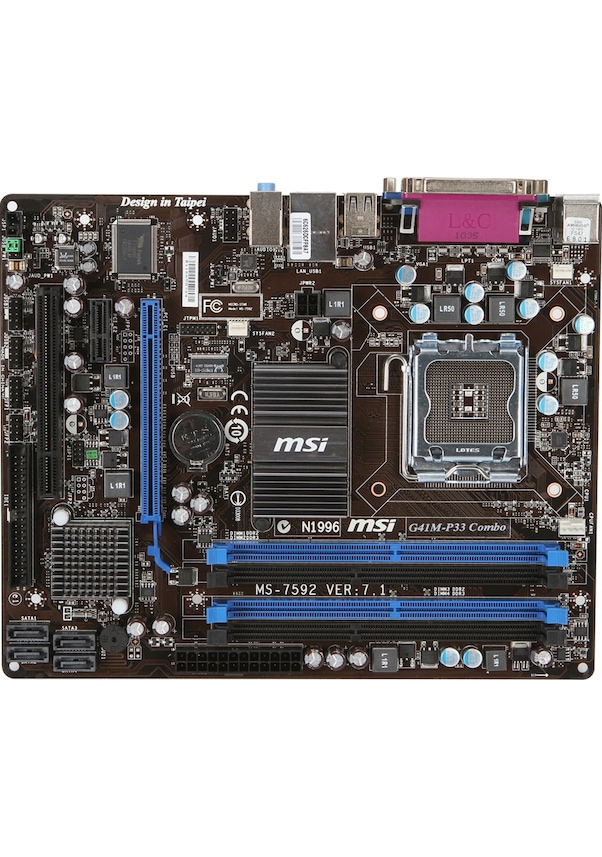 Msi G41M-P33 Combo Intel G41 DDR3 Soket 775 Micro-ATX Anakart Fiyatları ...