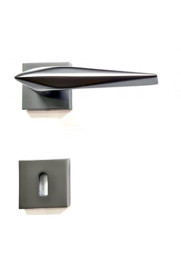 Prizma Antrasit Rengi Italyan Tipi Kare Rozetli Kapı Kolu Oda Fiyatları ...