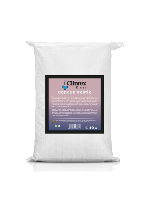 Clintex Kimya Boncuk Kostik 1 KG Fiyatları ve Özellikleri