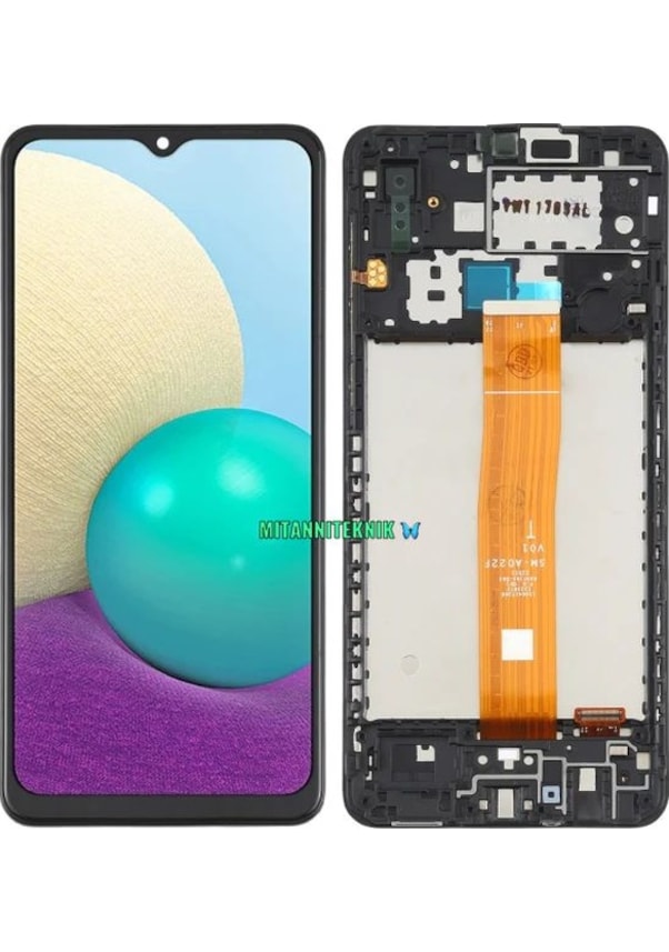 Samsung Galaxy A02 Sm-A022F Lcd Ekran Dokunmatik Çıtalı Siyah Fiyatları ...
