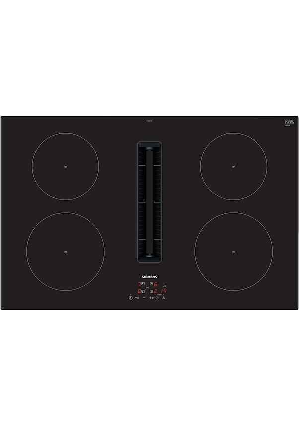 Siemens EH811BE15E Davlumbaz Entegreli İndüksiyonlu Ankastre Ocak Siyah ...
