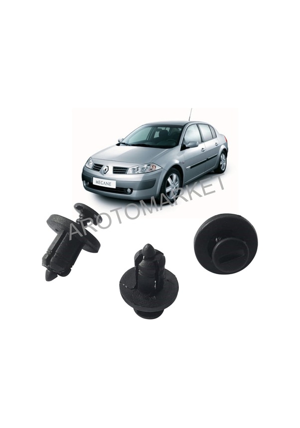Renault Megane 2 Kasa Tampon Motor Kaplama Klipsi 7703072360 427776681 ...