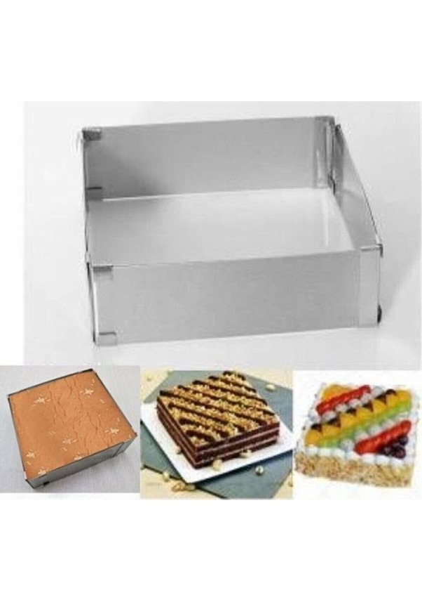 Ayarlanabilir Dikdörtgen-kare Pasta Çemberi Yükseklik 10 Cm Fiyatları ...