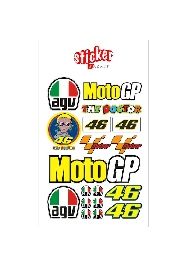 Motogp Agu 46 Sticker Seti Fiyatları ve Özellikleri