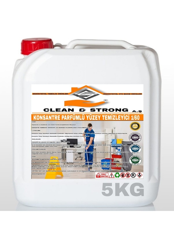 Strong&Clean Konsantre Ultra Parfümlü Yüzey Temizleyici 5 KG Fiyatları ...