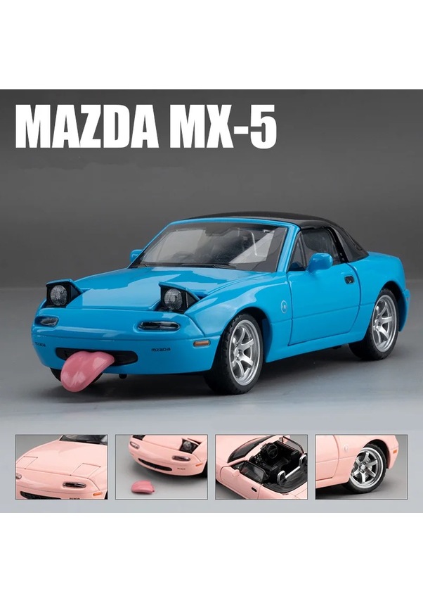 1:32 Mazda Mx-5 Alaşım Spor Araba Modeli Döküm Metal Araba Yarışı ...