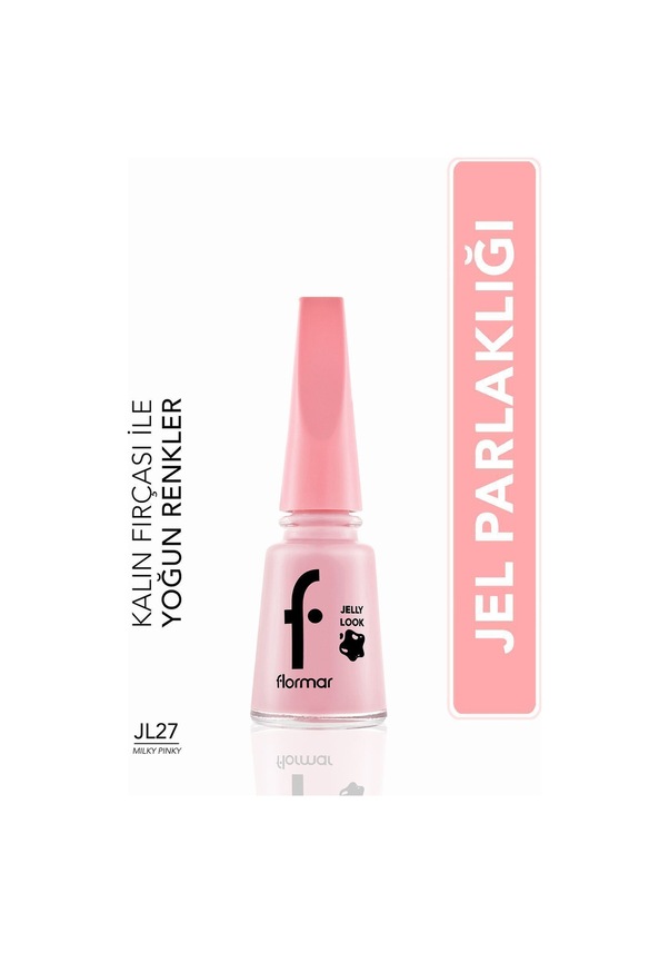 Flormar Jel Görünümlü Parlak Oje (PEMBE) - Jelly Look Nail Enamel - Jl27 Milky Pinky ...