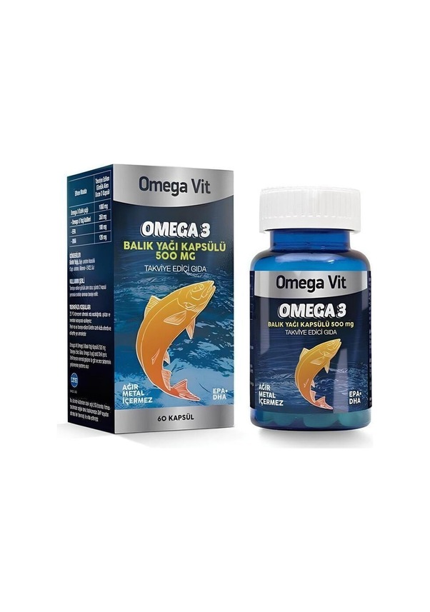 Omega Vit Omega 3 1000 Mg Balık Yağı Kapsülü 60 Kapsül Fiyatları ve ...