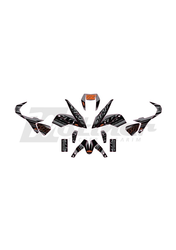 KTM DUKE 390-690 Black Edition Sticker Etiket Modeli Fiyatları ve ...