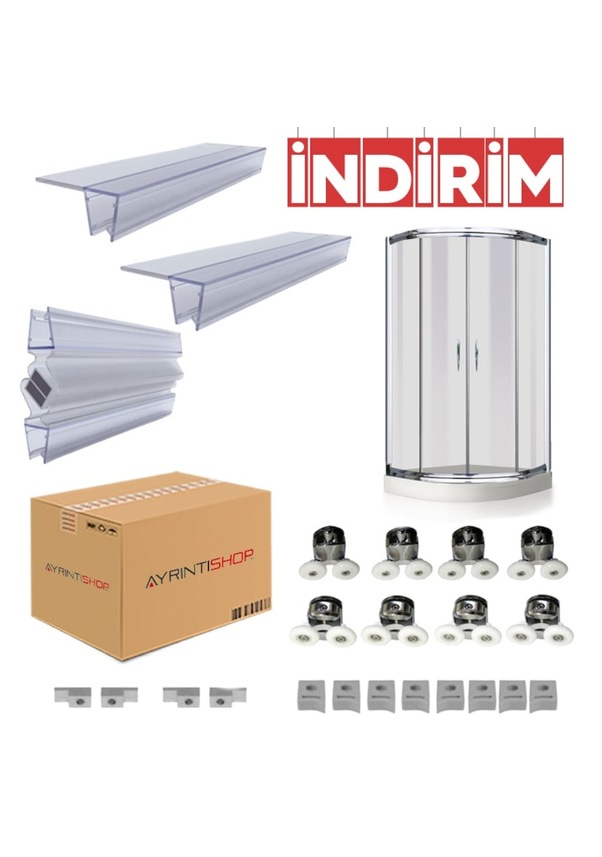 Duşakabin Rulman / Cam Kabin Fitil / Mıknatıslı Fitil Conta Seti ...