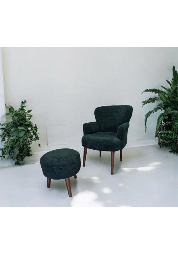 Waterybrook Berjer Puf Set -ıkili Balkon Koltugu-tekli Koltuk Puflu-berjer-koltuk - Puffy Kumaş ...