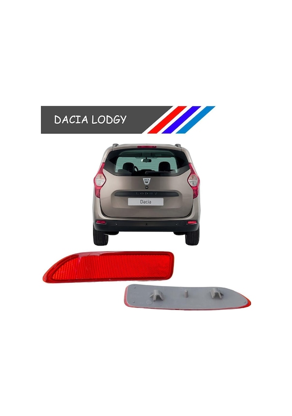 Dacia Lodgy Arka Tampon Reflektörü 8200751779 - 8200751778 500018754 ...