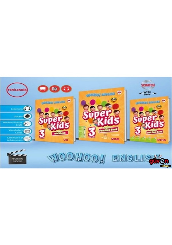 Woohoo English 3.sınıf Super Kids Set Kırmızı Beyaz Yay. Fiyatları ve ...