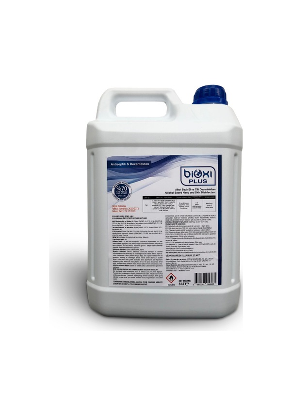 Bioxi® Alkol Ve Qac Bazlı El ve Cilt Antiseptik Dezenfektan 5 LT ...