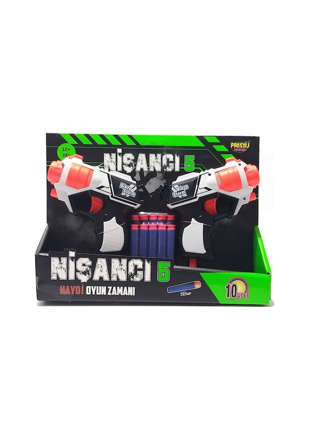 Nişancı Oyuncak Silah Sünger Atan 2'li Sünger Mermi Atan Oyuncak Fiyatları ve Özellikleri
