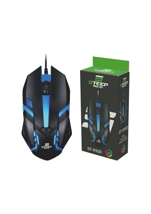 Steep Solid ST-R100 Rgb Kablolu Oyuncu Mouse Siyah Fiyatları ve Özellikleri