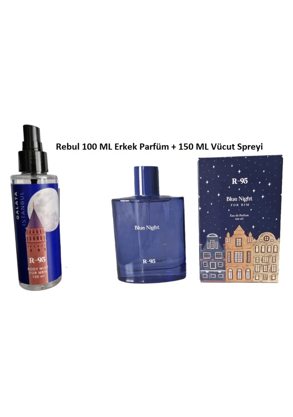 Rbl R-95 Blue Night Erkek Parfüm EDP 100 ML + R-95 Vücut Spreyi 150 ML ...