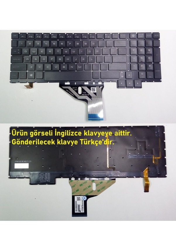 HP Uyumlu Omen 15 Ce Series 15 Ce000 Gaming Klavyesi, Siyah Tr Rgb ...
