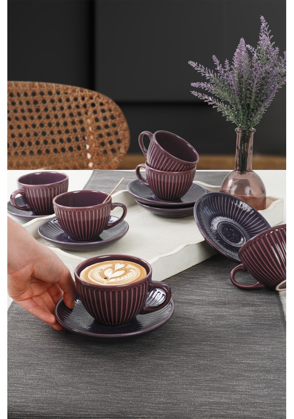 Keramika Mor Myra Çay Takımı 12 Parça 6 Kişilik Fiyatları ve Özellikleri