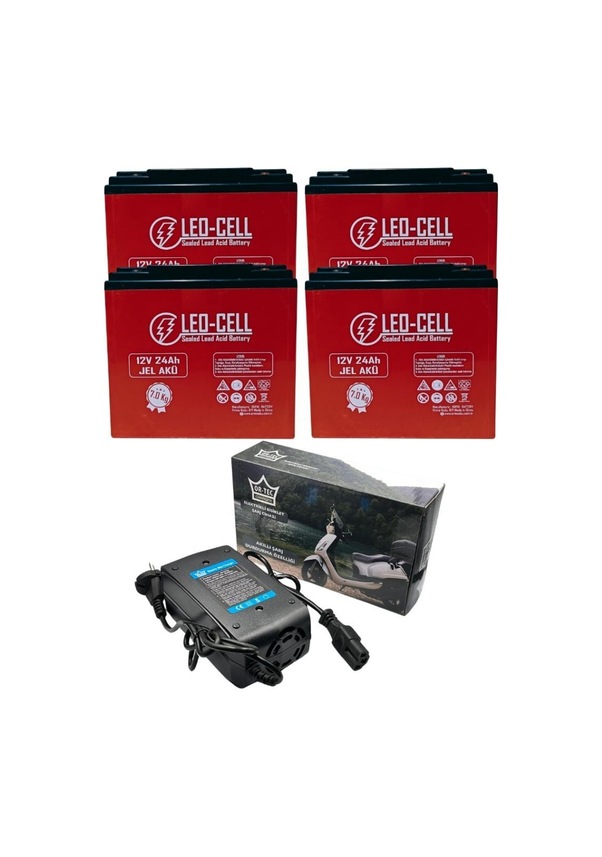 Leo-cell 12v 24 Ah Japon Teknolojisi 7 Kg Elektrikli Motorsiklet Aküsü ...
