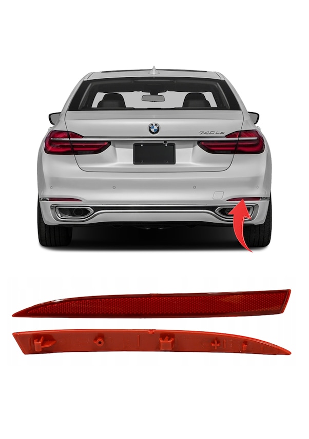 Bmw 7 Serisi 2016-2018 Arka Tampon Reflektörü Sağ 63147342950 Fiyatları ...