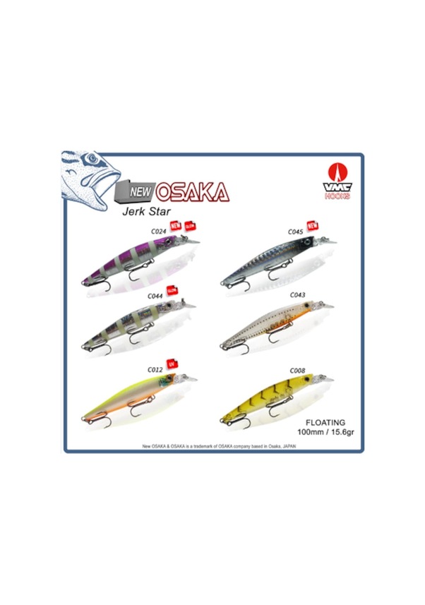 New Osaka Jerk Star 100Mm 15.6Gr Floating Maket Balık (552135197) C044 Fiyatları ve Özellikleri