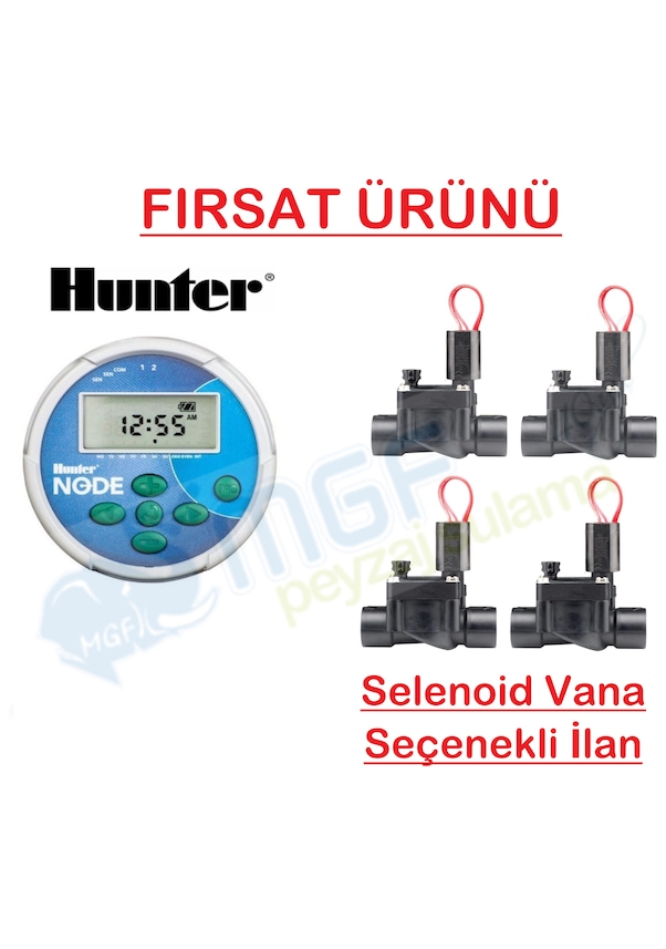 Hunter Node Sulama Zaman Saati Ve Selenoid Vana Seti Node 200 + 2 Adet ... Hunter Node Sulama Zaman Saati Ve Selenoid Vana Seti Node 200 + 2 Adet ...