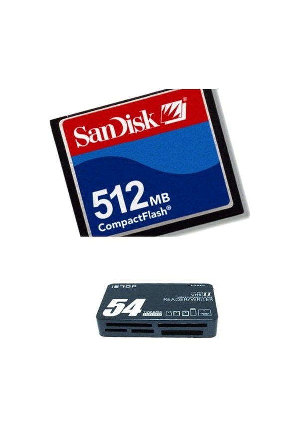 Sandisk Compact Flash 512 MB Hafıza Kartı - USB 2.0 CF Kart Okuyucu ...
