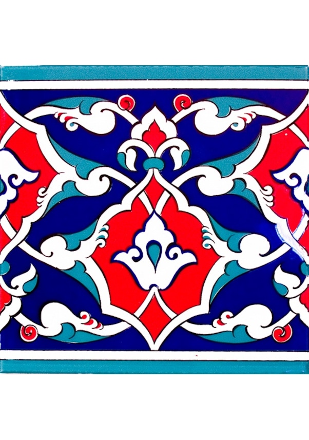 Armada Çini 20X20 CM Ks 5 Osmanlı Rumi Desen Seramik Çini Bordür ...
