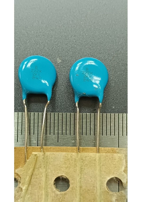 B222k2kv 2.2nf 2kv 5mm Seramik Seramik Kondansatör Fiyatları ve Özellikleri