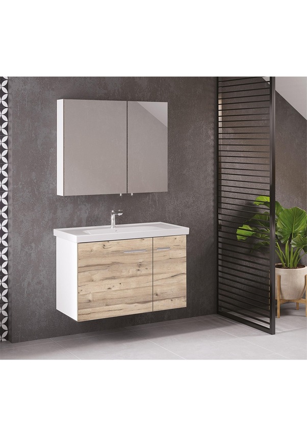 Denko Terra 90 Cm Mdf Alize Banyo Dolabı Takımı Ter 90A Çok Renkli ...