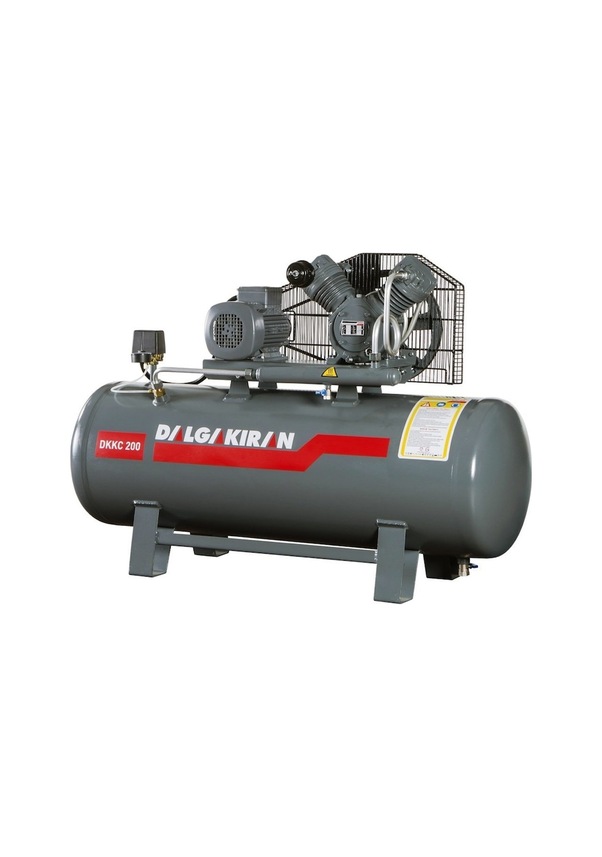 Dalgakıran DKKC 200 2 Hp 12 Bar 200 LT Çift Kademeli Pistonlu Kompresör ...