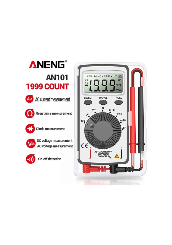 Aneng An101 Mini Dijital Multimetre Multimetro Test Cihazı Dc/ac ...