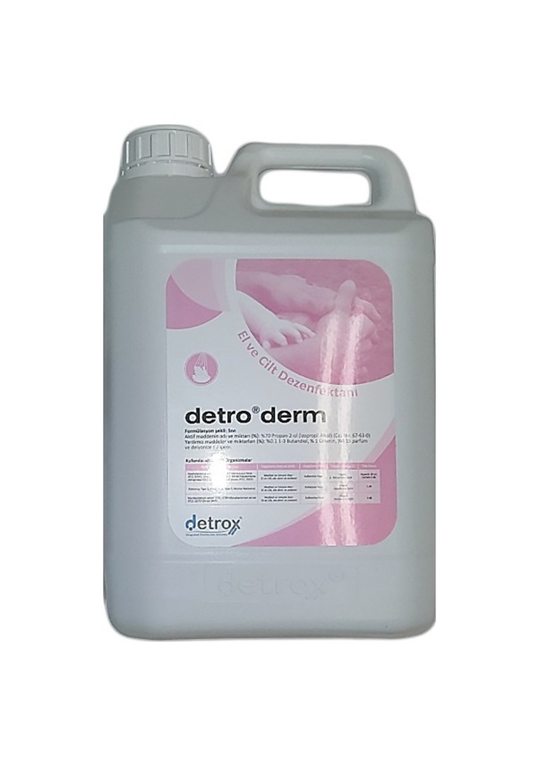 Detrox Detro Derm Alkol Bazlı El ve Cilt Dezenfektanı 5 L Fiyatları ve ...