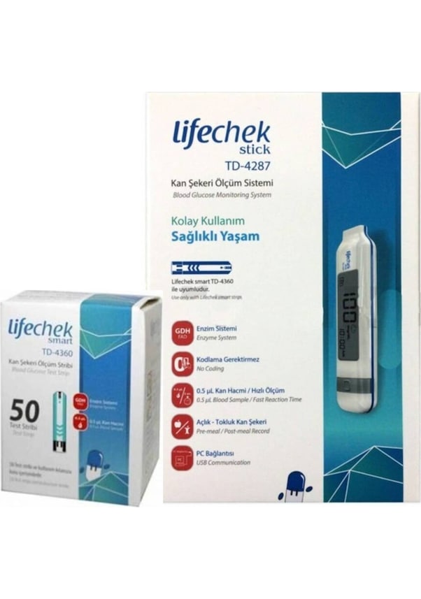 Lifechek Stick TD-4287 Kan Şekeri Ölçüm Cihazı + 50 Strip Fiyatları ve ...