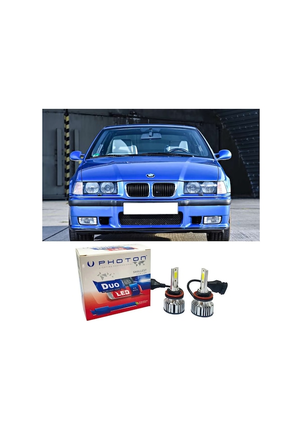 Bmw E36 Led Xenon Uzun Far Ampulü H1 Duo Yeni Seri Beyaz 1990-1995 ...