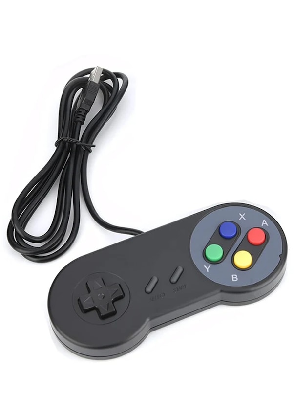 1 Adet Siyah Kablolu Usb Gamepad Denetleyicisi Pc Dizüstü Windows 7/8 ...