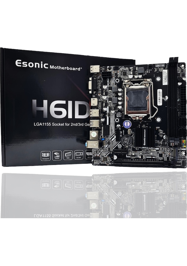 ESONIC H61DA1 LGA1155 2-3. Nesil DDR3 HDMI VGA M.2 mATX Anakart ...