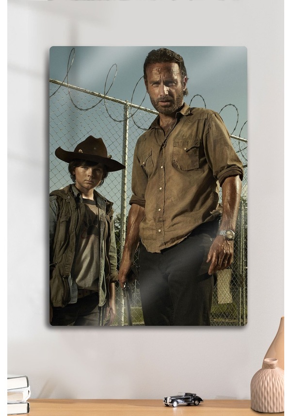 Metal Tablo - The Walking Dead, Twd, Rick Grimes, Dizi Poster Film ...