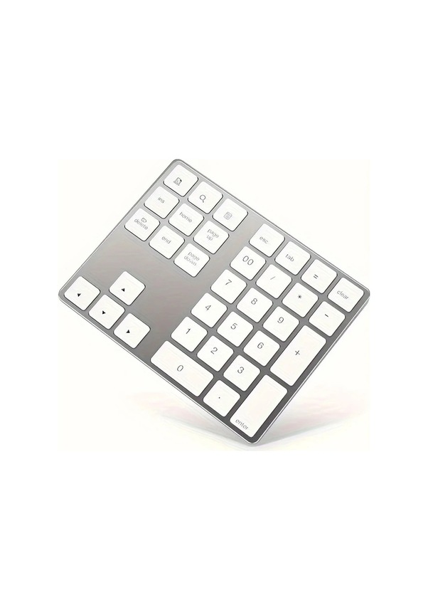 Oldfriend Mac Os İçin Gümüş Beyaz 34 Tuşlu Kablosuz Usb-c Şarjlı ...