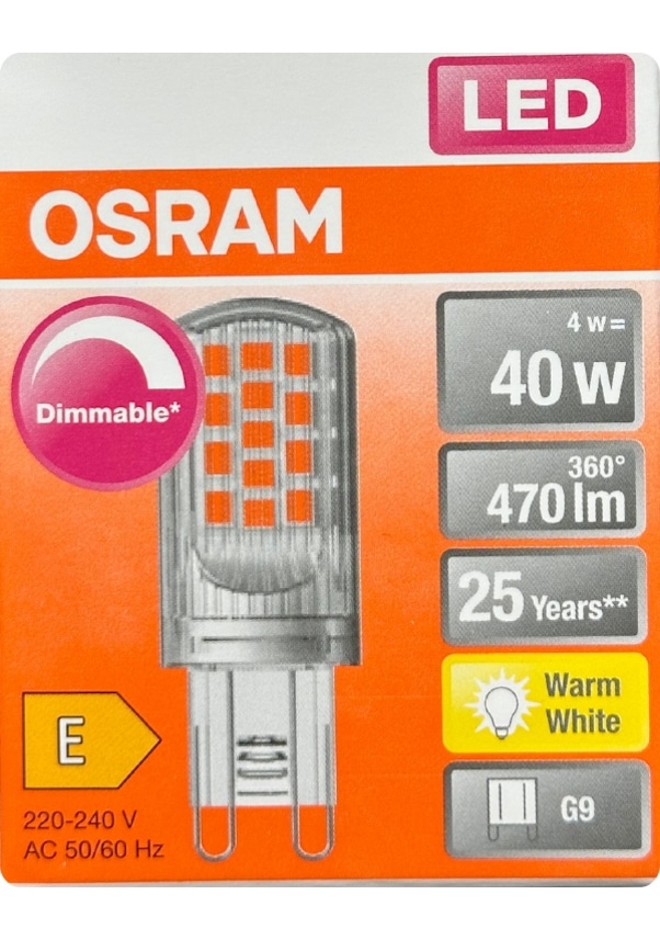 Osram 4w 40w 2700k Sarı Işık G9 Duylu Dim Edilebilir Led Kapsül Ampul 10 Adet Fiyatları ve ...